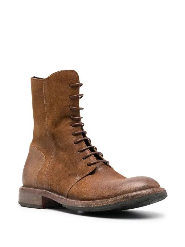 Moma Polacco Leather Boots - Brown