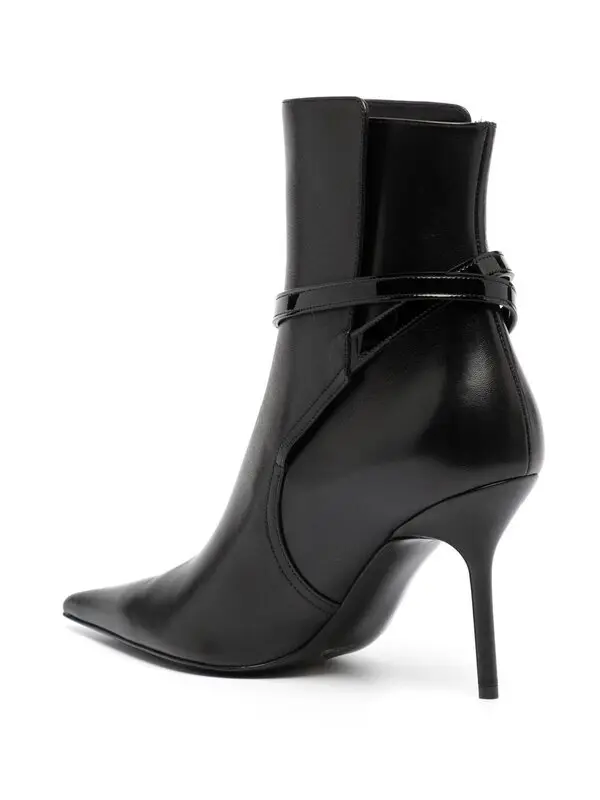 Off-White Zip Tie Stiletto Ankle Boots