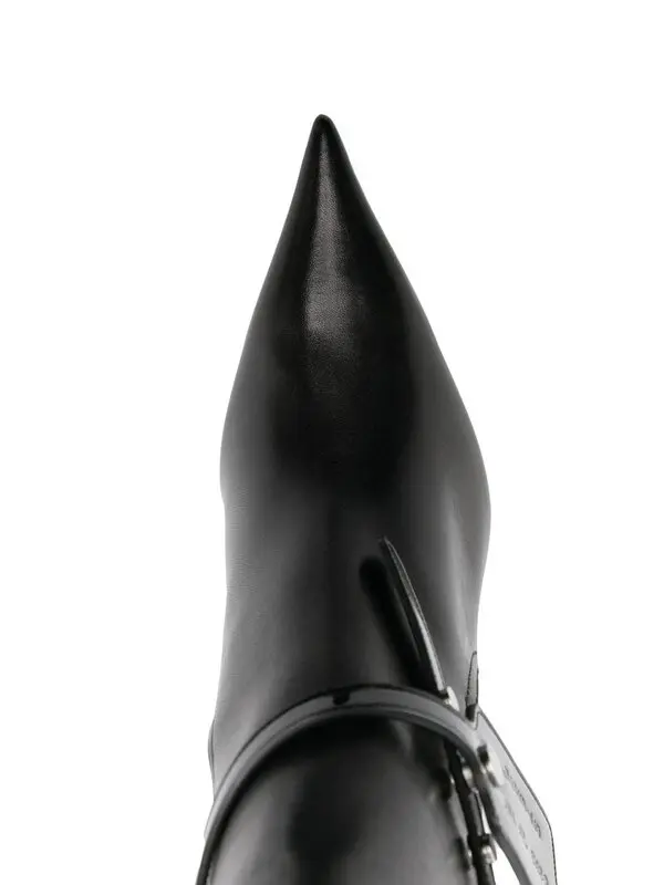 Off-White Zip Tie Stiletto Ankle Boots