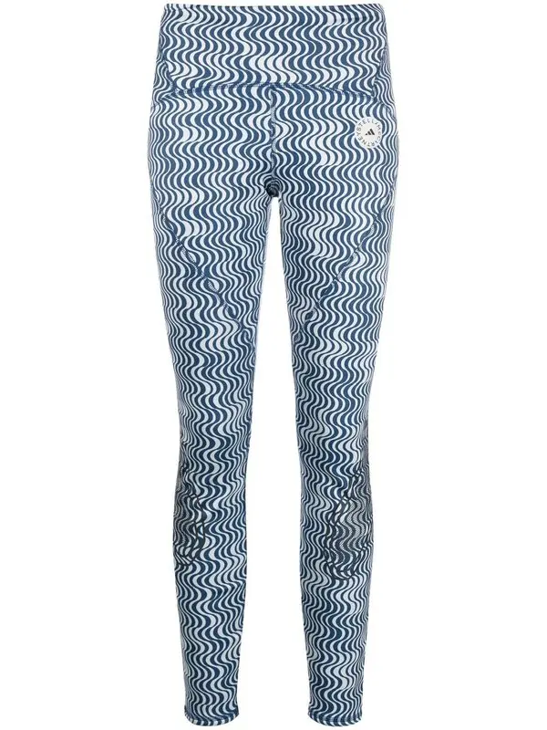 Adidas By Stella McCartney Truepace Abstract-print Running Leggings