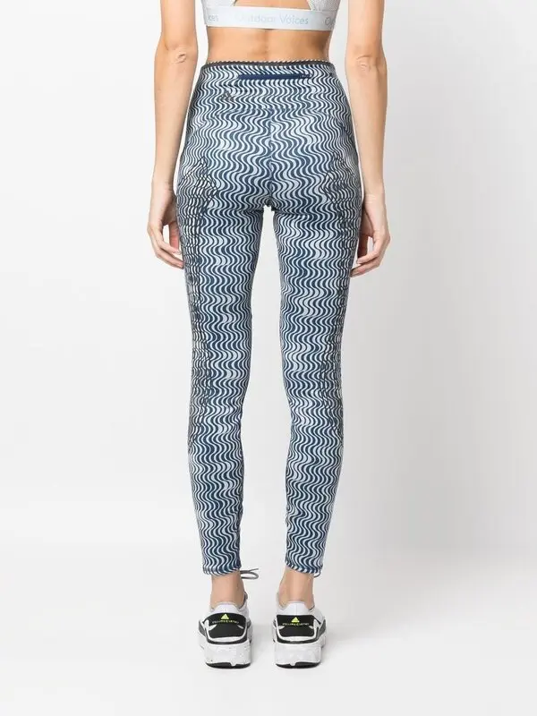 Adidas By Stella McCartney Truepace Abstract-print Running Leggings