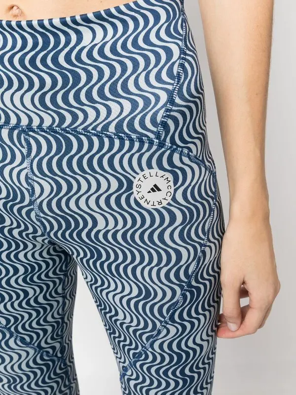 Adidas By Stella McCartney Truepace Abstract-print Running Leggings