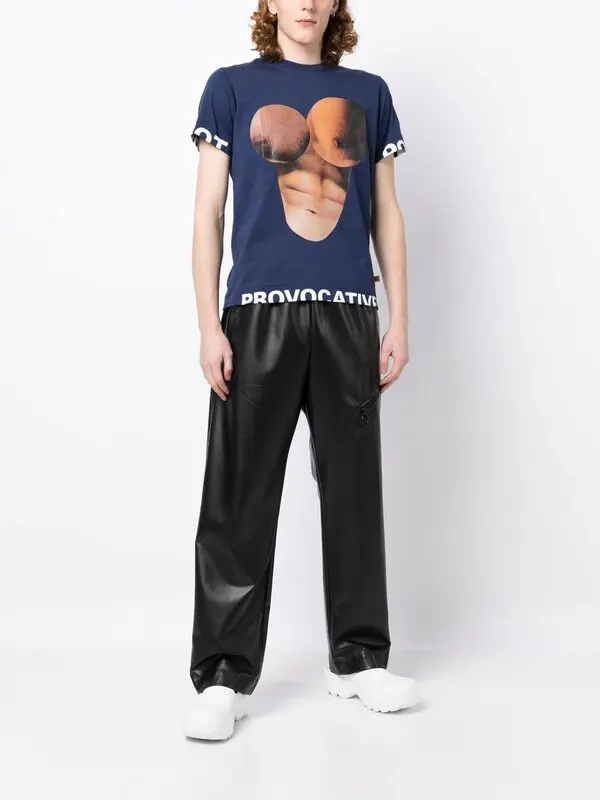 WALTER VAN BEIRENDONCK Body Print Cotton T-shirt