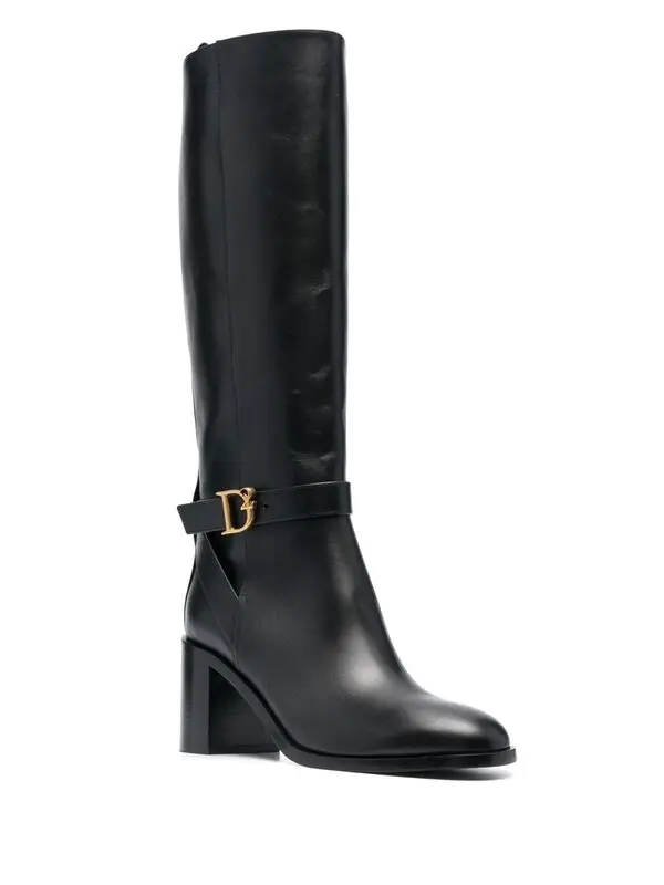 Dsquared2 Logo-buckle Leather Boots