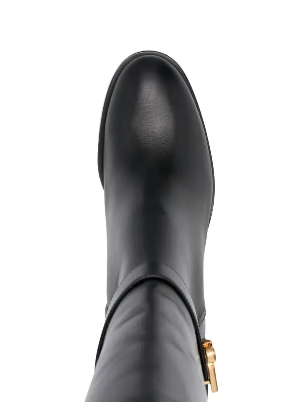 Dsquared2 Logo-buckle Leather Boots