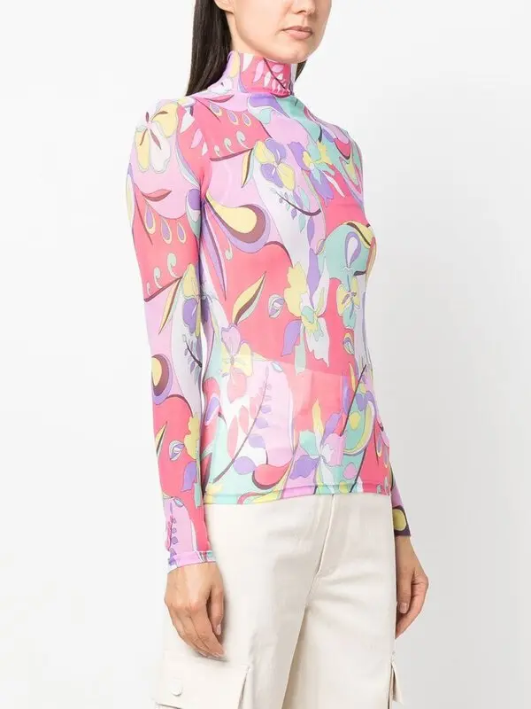 Collina Strada Graphic-print Long-sleeve Top