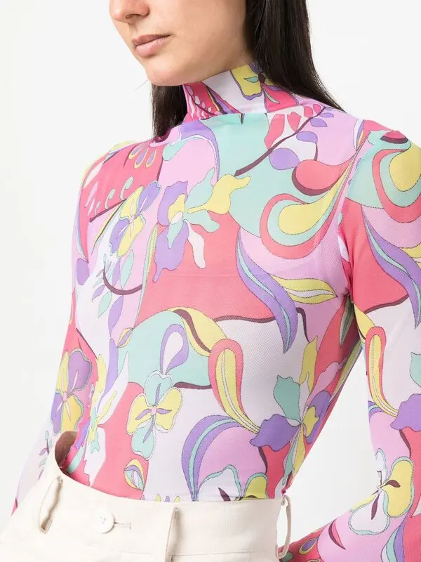 Collina Strada Graphic-print Long-sleeve Top