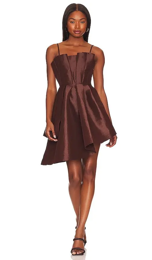 espresso brown mini dress EBONY MINI DRESS