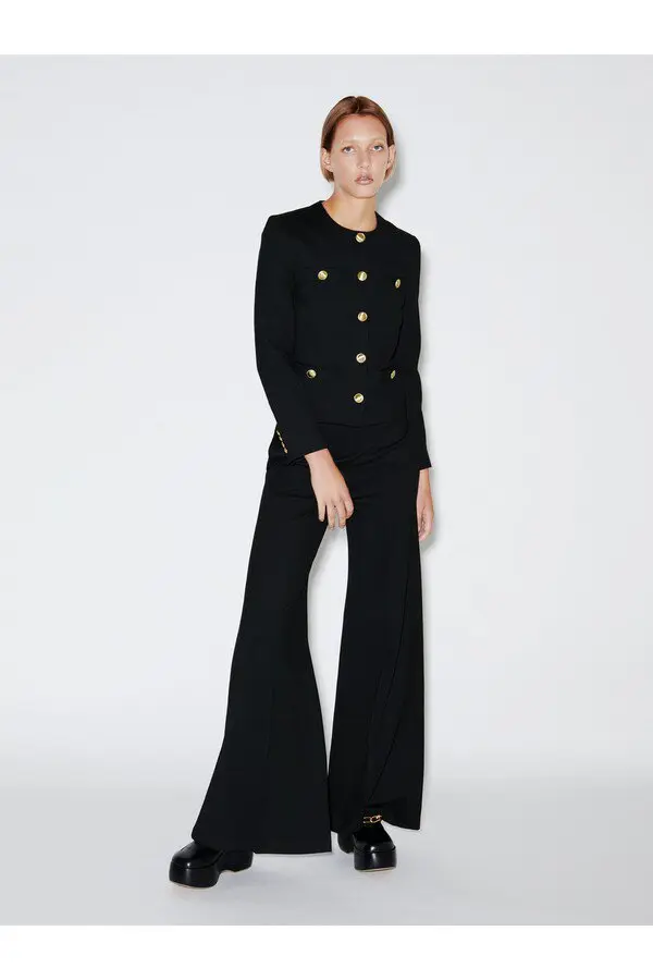 Rosetta Getty Button Crewneck Jacket