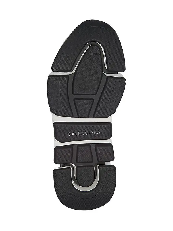 Balenciaga Speed 2.0 Recycled Knit Sneakers With Bicolor Sole - Black White
