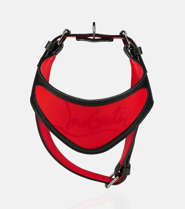CHRISTIAN LOUBOUTIN Leather Dog Harness - Black