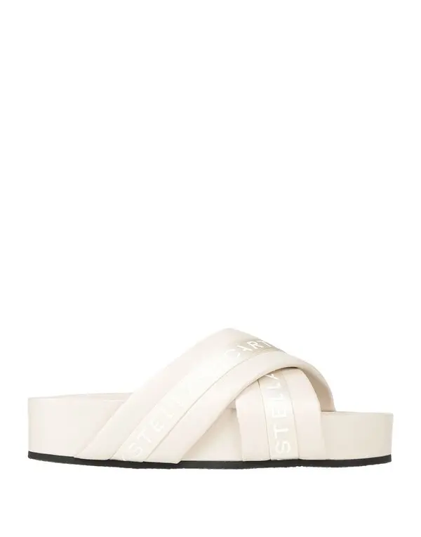 Stella McCartney Textile Fiber Sandals - Ivory
