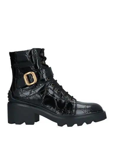 TOD'S Leather Ankle Boots - Black
