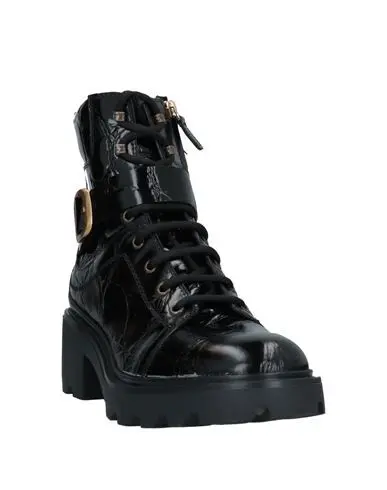 TOD'S Leather Ankle Boots - Black