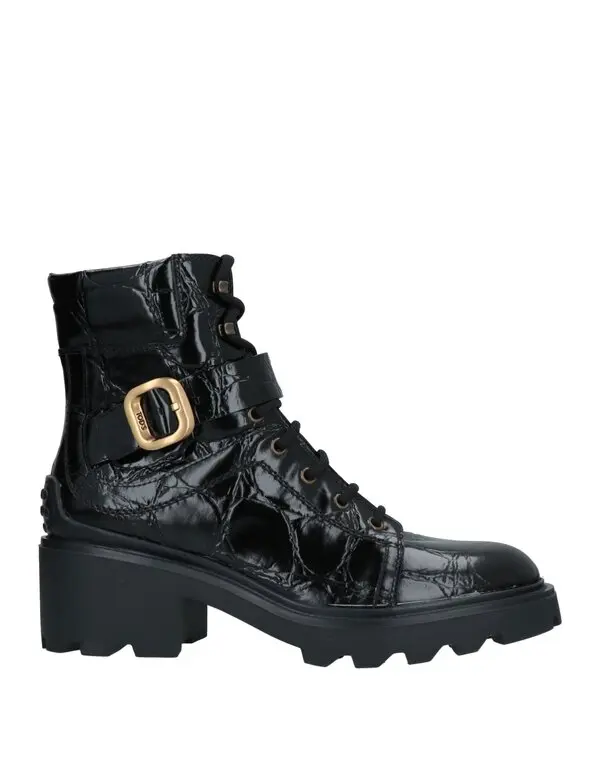 TOD'S Leather Ankle Boots - Black