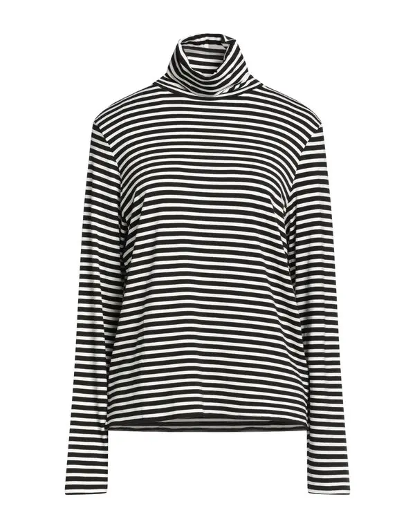 Majestic Filatures Striped Jersey T-shirt - Black
