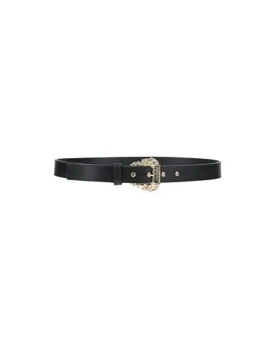 Versace Light Calfskin Belt - Black