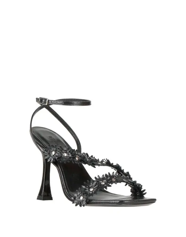 By Far Textured Leather Sandals