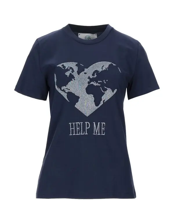 Alberta Ferretti Printed Organic Cotton T-shirt - Blue