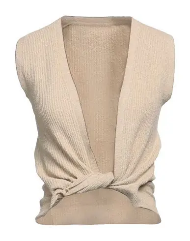 Jacquemus Knitted Bouclé Sleeveless Top - Beige
