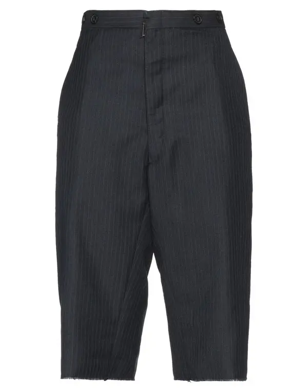 MAISON MARGIELA Pinstriped Wool Trousers - Midnight Blue