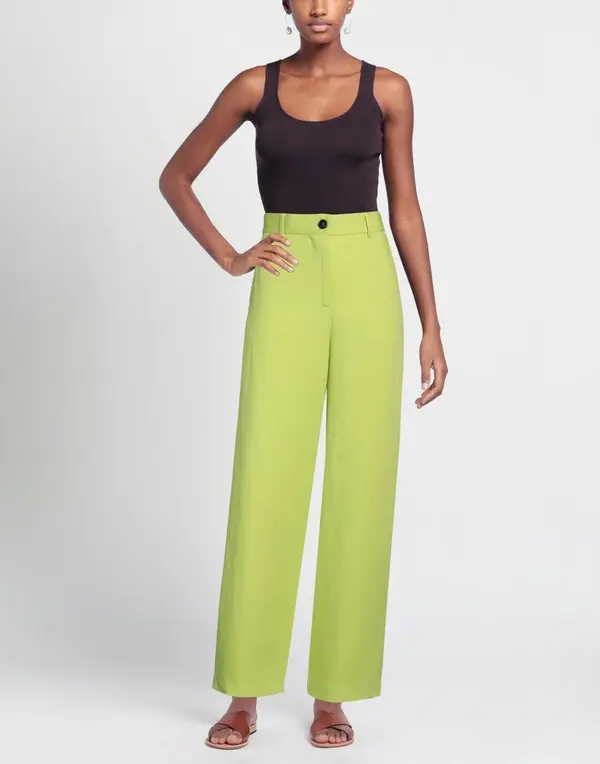 MSGM Straight Leg Pants - Green