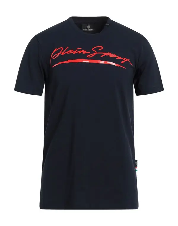 PLEIN SPORT T-shirt Size Cotton, Elastane - Midnight Blue