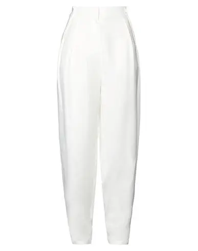 Patrizia Pepe Tapered Shantung Pants - White