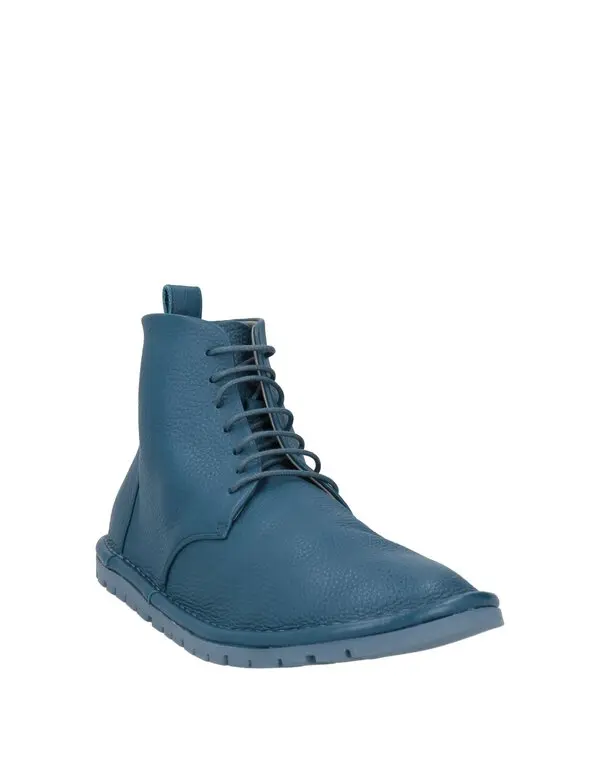 Marsèll Leather Lace-up Ankle Boots - Blue
