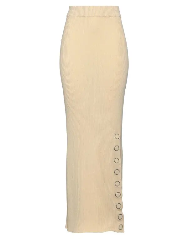 JIL SANDER Maxi Skirt In Linen And Wool