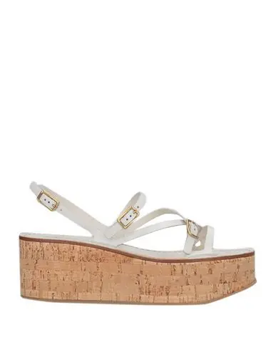 TOD'S Sandals In Leather With Cork Wedge