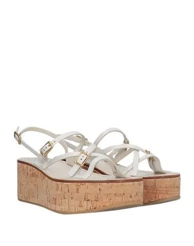 TOD'S Sandals In Leather With Cork Wedge