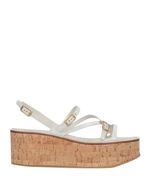 TOD'S Sandals In Leather With Cork Wedge