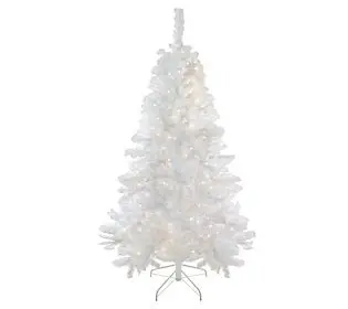 NORTHLIGHT Pre-lit Medium Iridescent Pine Chris Tmas Tree - One-color