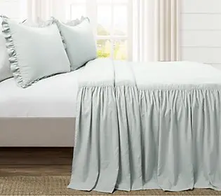 LUSH DECOR Ruffle Skirt Bedspread 3pc Set King Lush Dec R