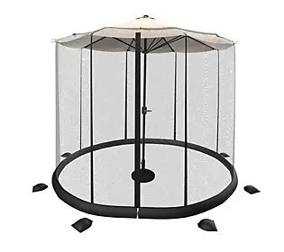 PURE GARDEN Patio Umbrella Mosquito Net For 1 0-11' Umbrellas - One-color
