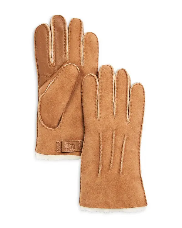 UGG Shearling Tech Gloves - Chestnut