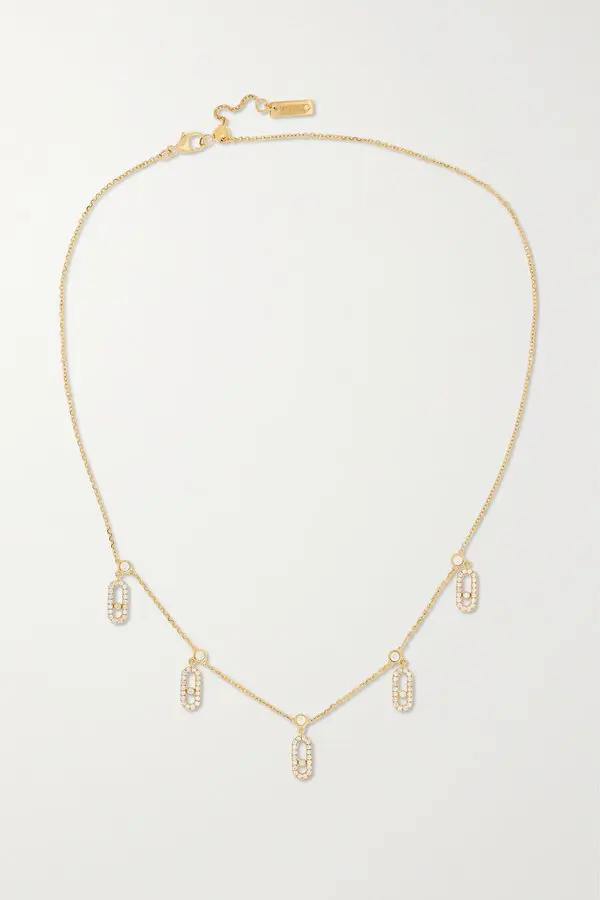 Messika Move Uno Tassel Diamond Necklace - Gold