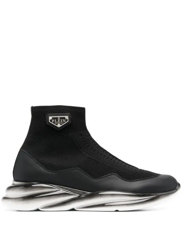 Philipp Plein Skywalker Runner Sock-style Sneakers - Black