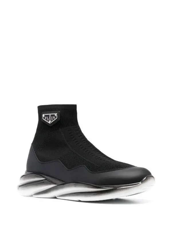 Philipp Plein Skywalker Runner Sock-style Sneakers - Black