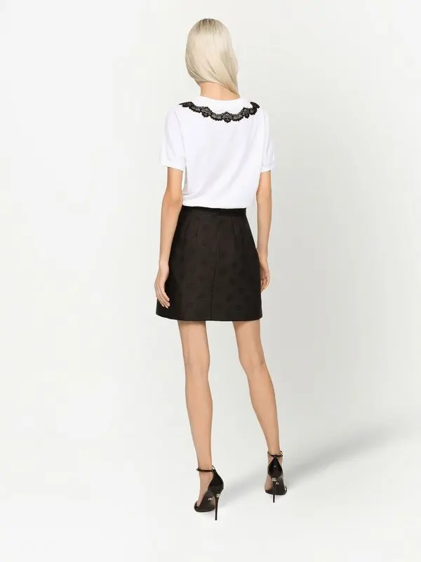 Dolce & Gabbana Lace-trim T-shirt