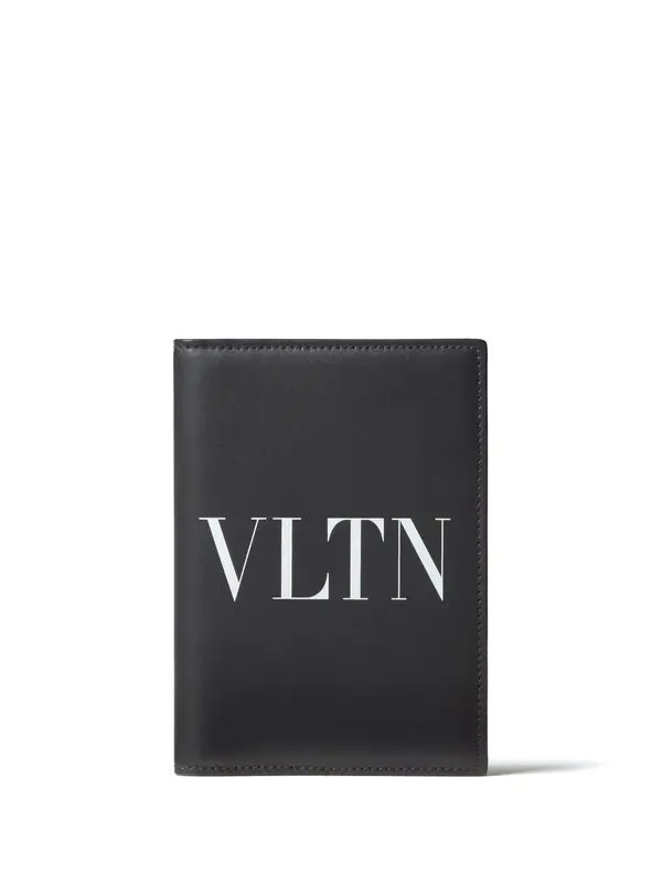 Valentino Garavani Vltn Leather Bi-fold Wallet - Black