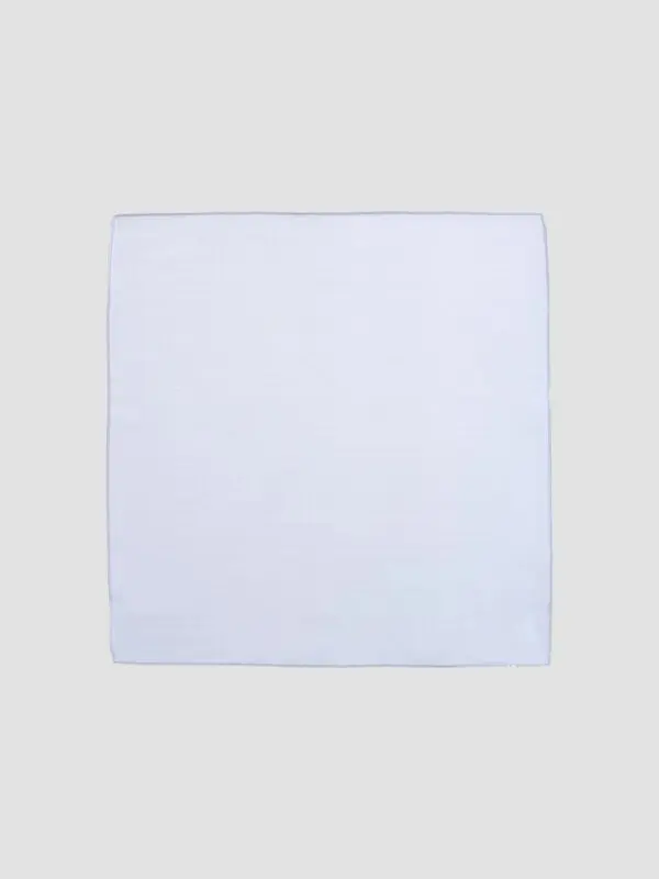 Trafalgar Silk Pocket Square - Silver