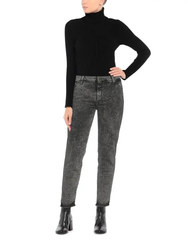 TWINSET Tapered Jeans With Brand Logo - Black