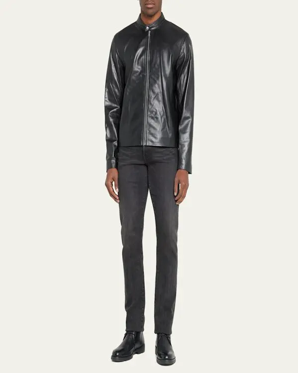 Rag & Bone Archive Cafe Racer Leather Jacket