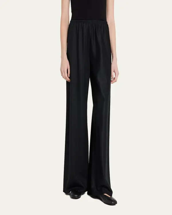 THE ROW Gala Wide-leg Wool Pants