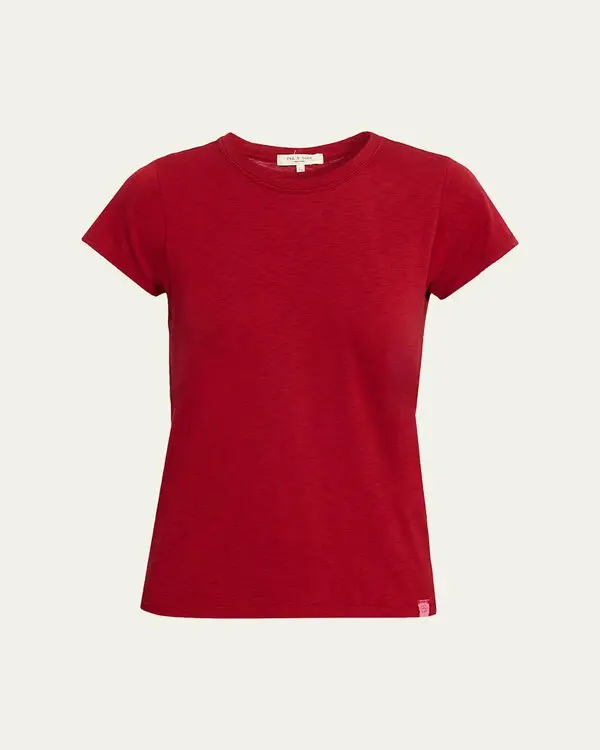 Rag & Bone Slub Crewneck Tee - Lavnd
