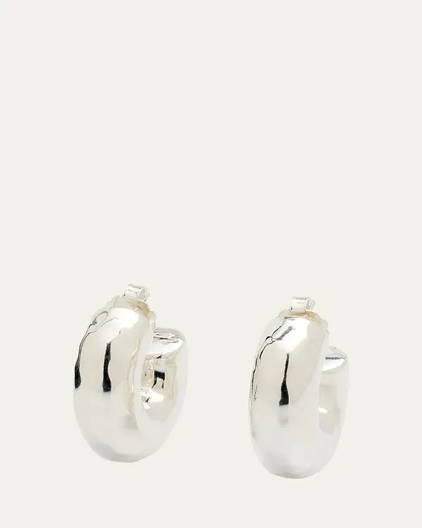 Ippolita Sterling Hammered Hoop Earrings