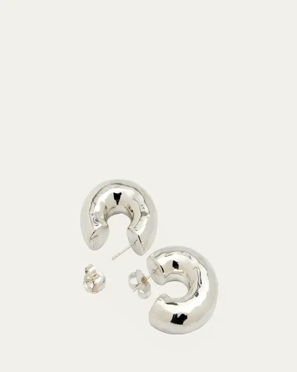 Ippolita Sterling Hammered Hoop Earrings