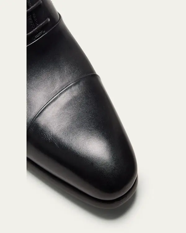 Magnanni Segovia Cap-toe Leather Oxfords Black Editorialist